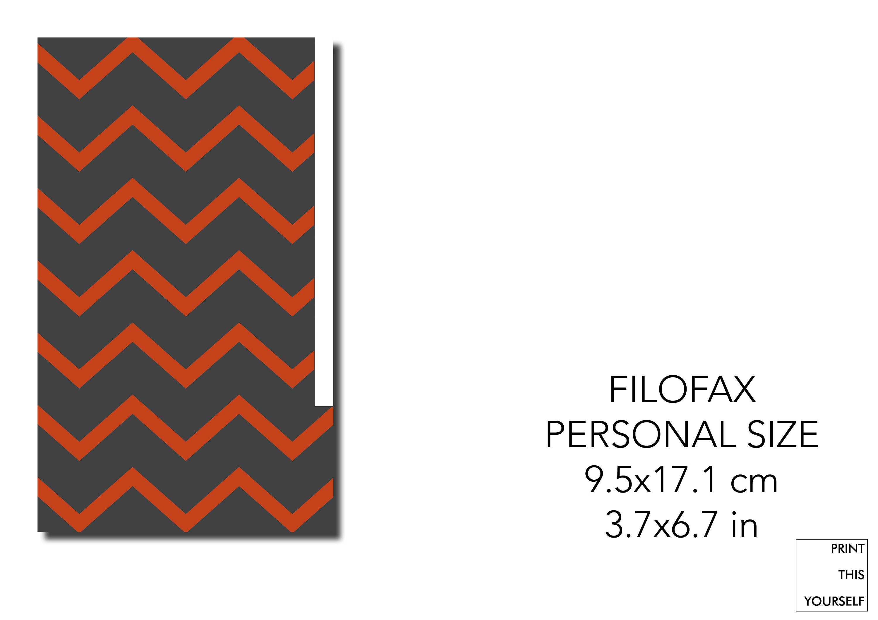 Printable Striped Filofax Dividers. Printable Filofax Dividers. Planner ...