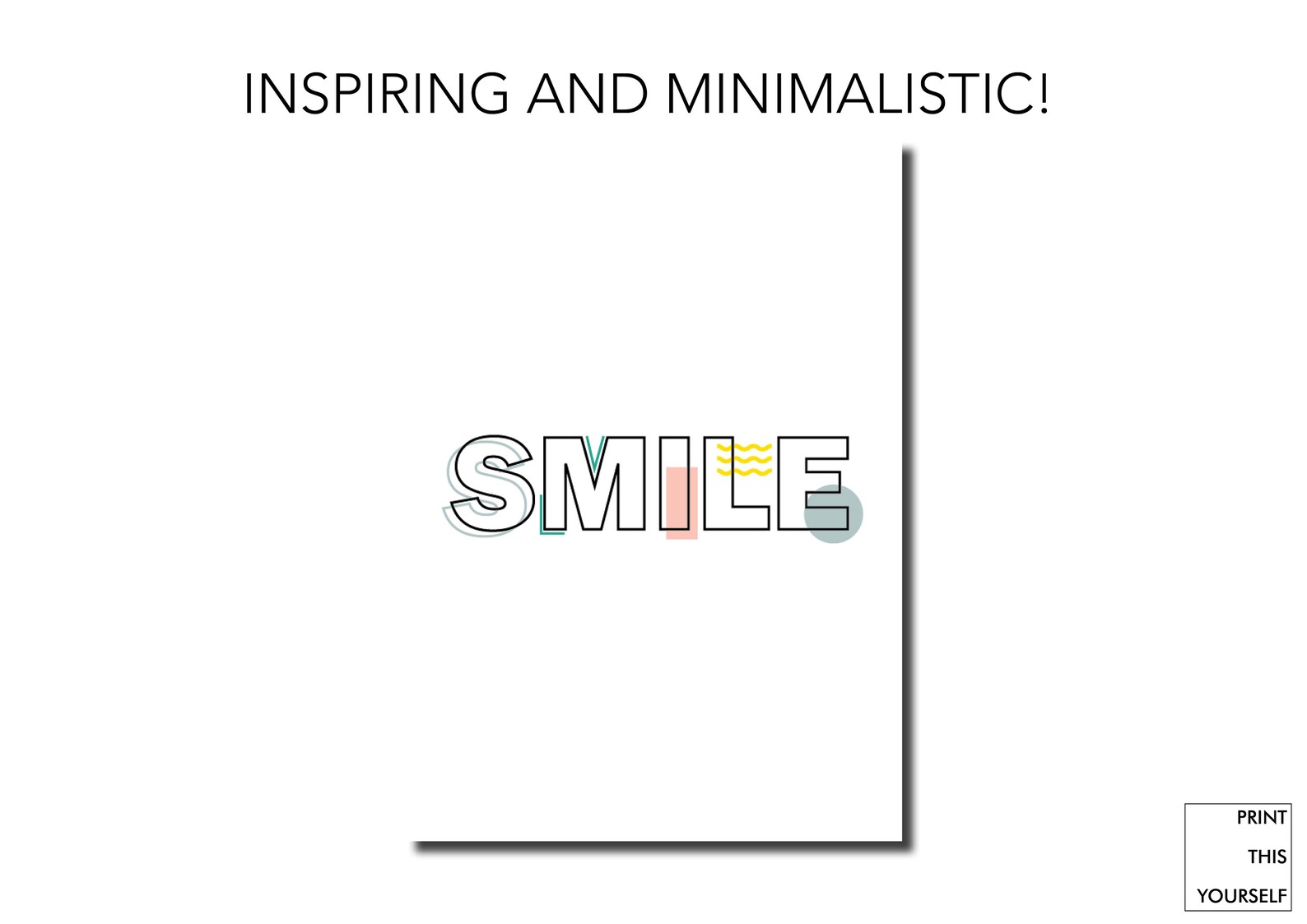 Printable Inspirational Poster. Motivational Minimal Poster. - Etsy