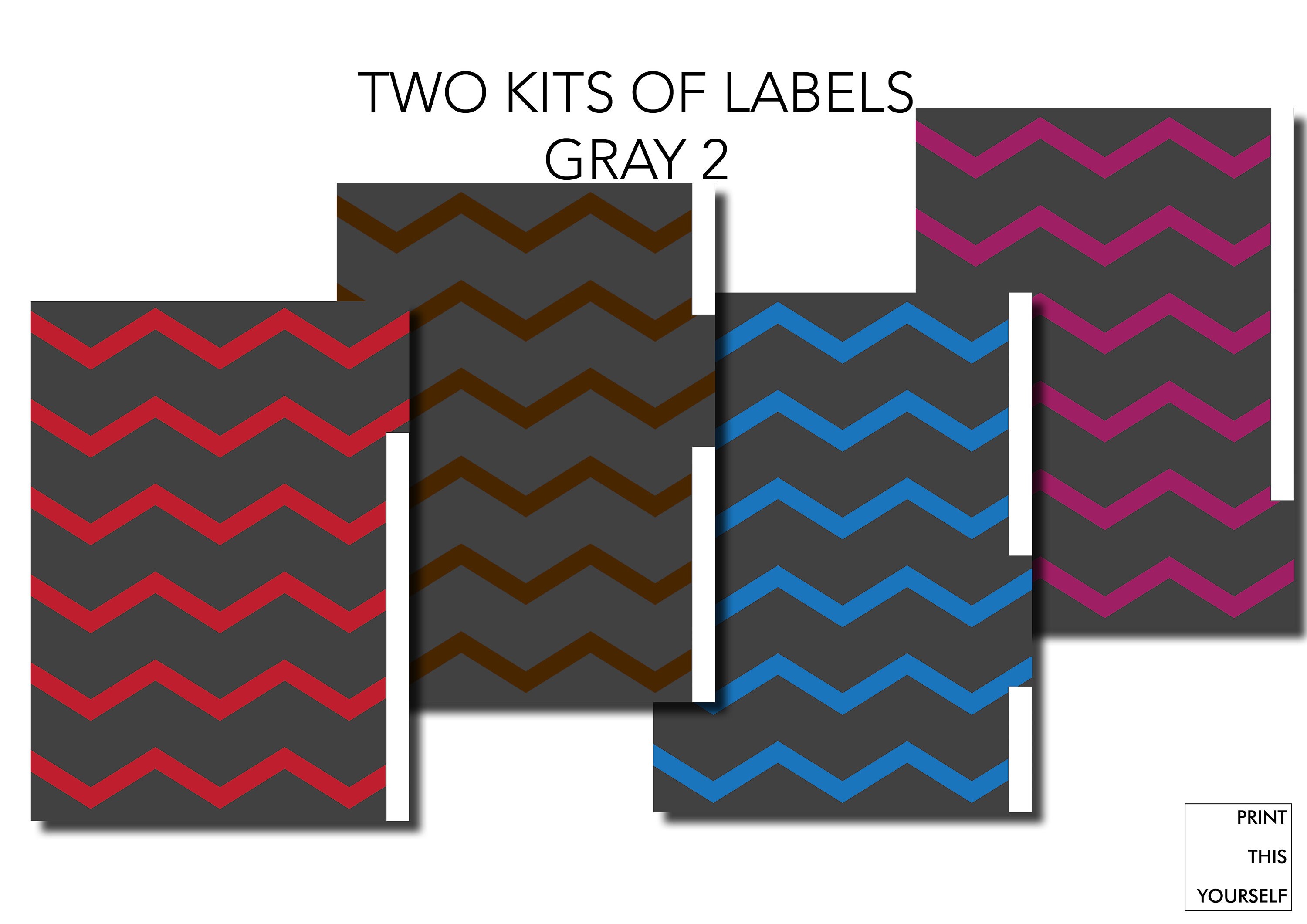 Printable Striped Filofax Dividers. Printable Filofax Dividers. Planner ...