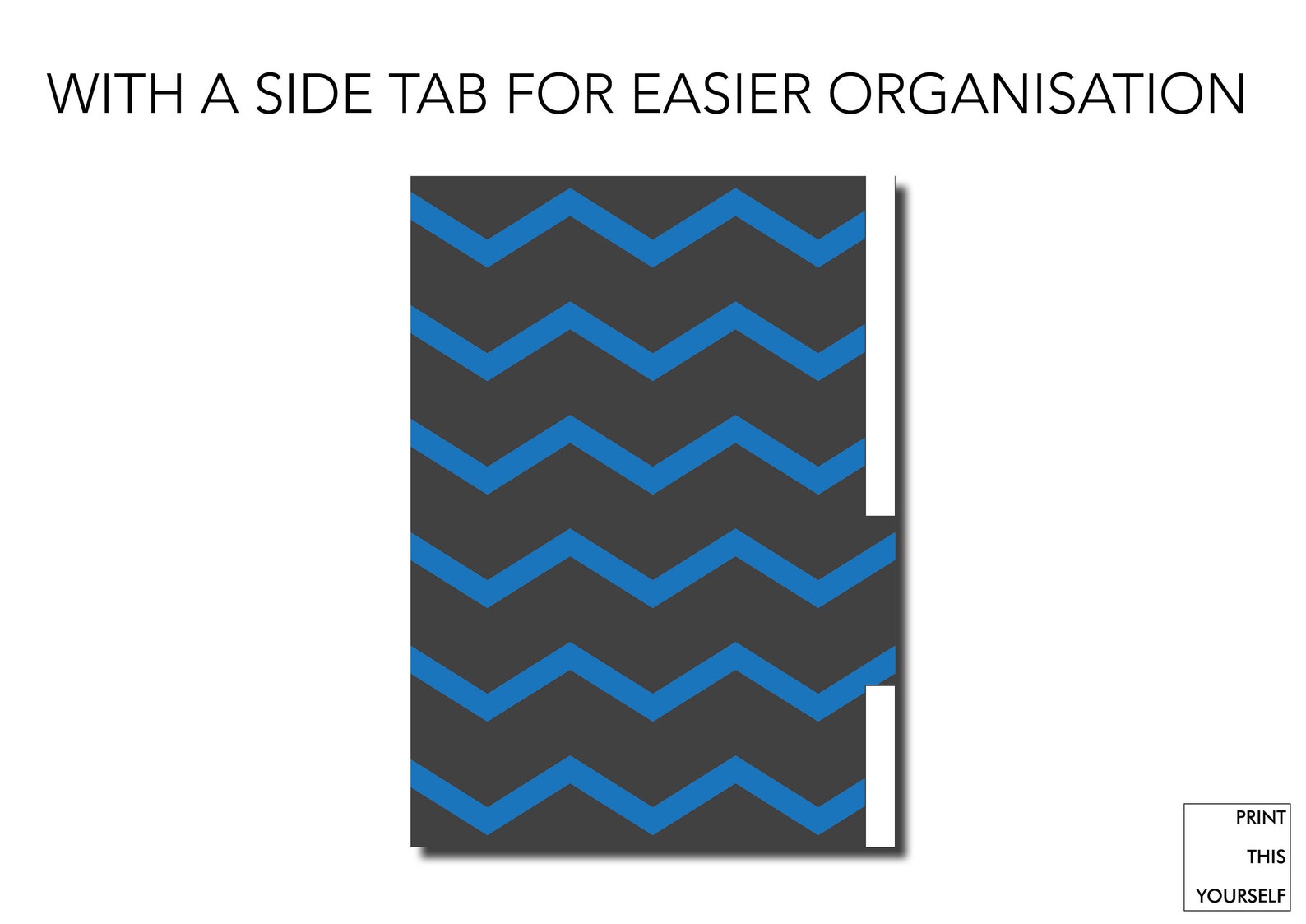 Printable Striped Filofax Dividers. Printable Filofax Dividers. Planner ...