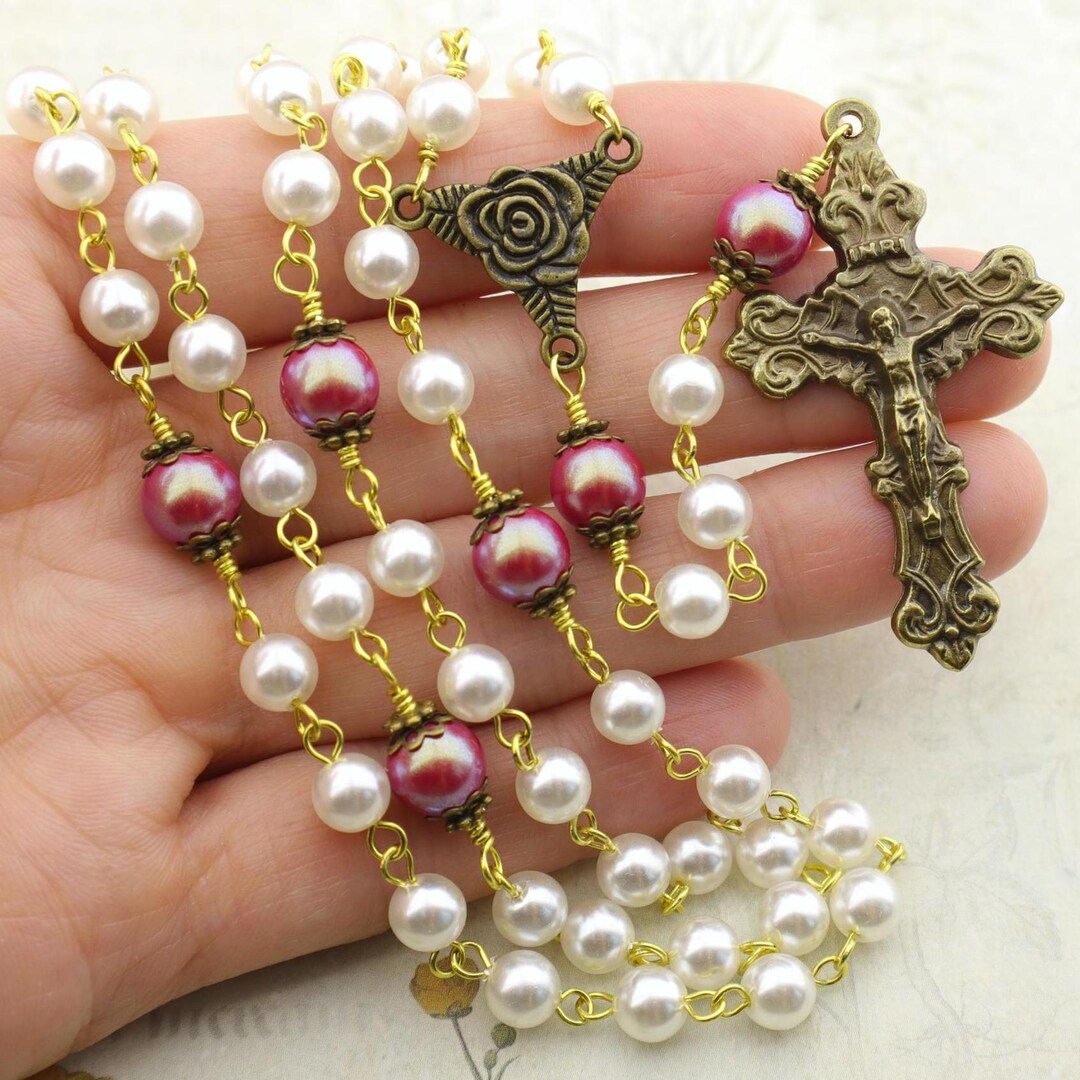 Brigittine Carmelite Catholic Rosary Beads - Brigittine Crown Chaplet ...