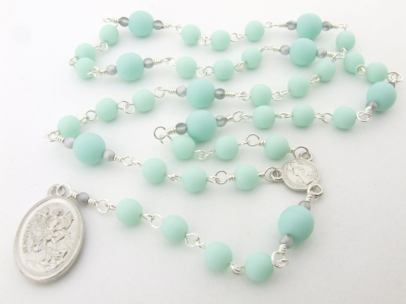 Angelic Crown Rosary Saint Michael Archangel Chaplet Nine | Etsy