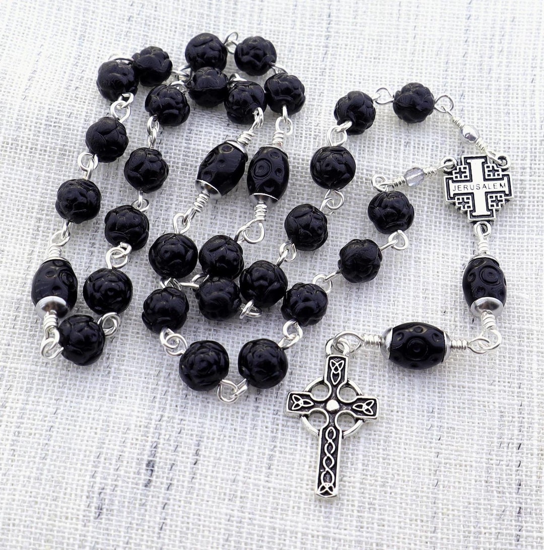 Anglican Rosary Beads - Czech Glass Anglican Rosary Beads - Celtic ...