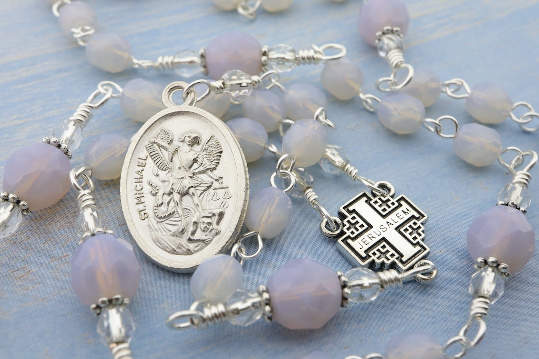 Rosary of the Angels Angelic Crown Rosary Holy Angels Chaplet Saint Michael Archangel Nine ...