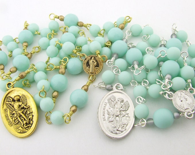 Angelic Crown Rosary Saint Michael Archangel Chaplet Nine Choirs of Angels Chaplet Saint ...