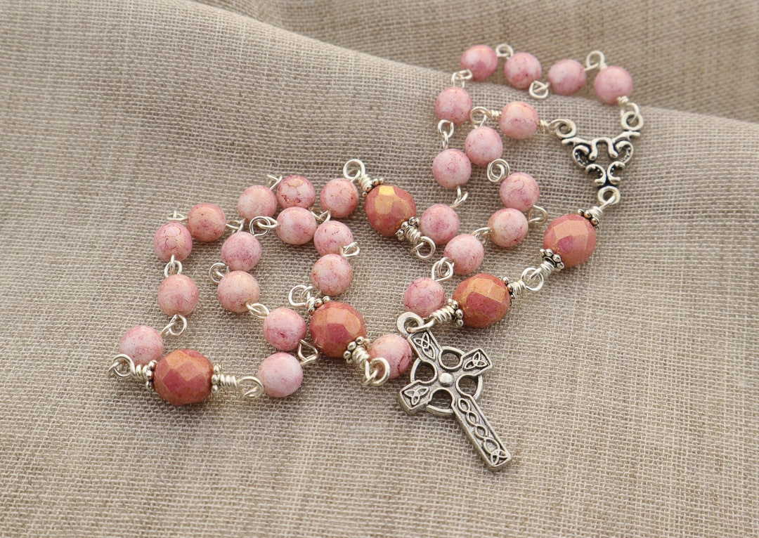 Anglican Rosary Beads Celtic Cross Episcopal Rosary Prayer Beads ...