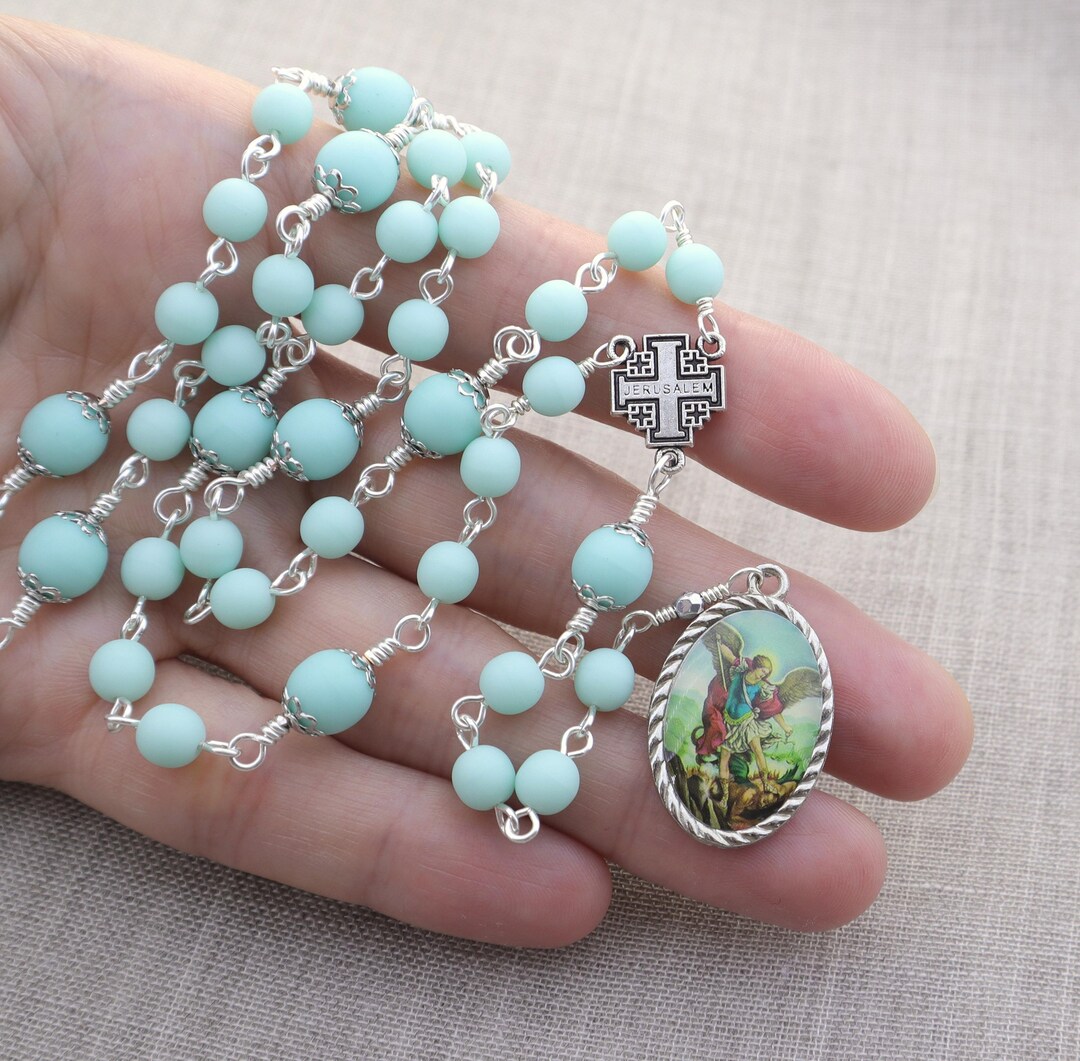 Saint Michael the Archangel Chaplet Angelic Crown Rosary Rosary of the Angels Nine Choirs of ...