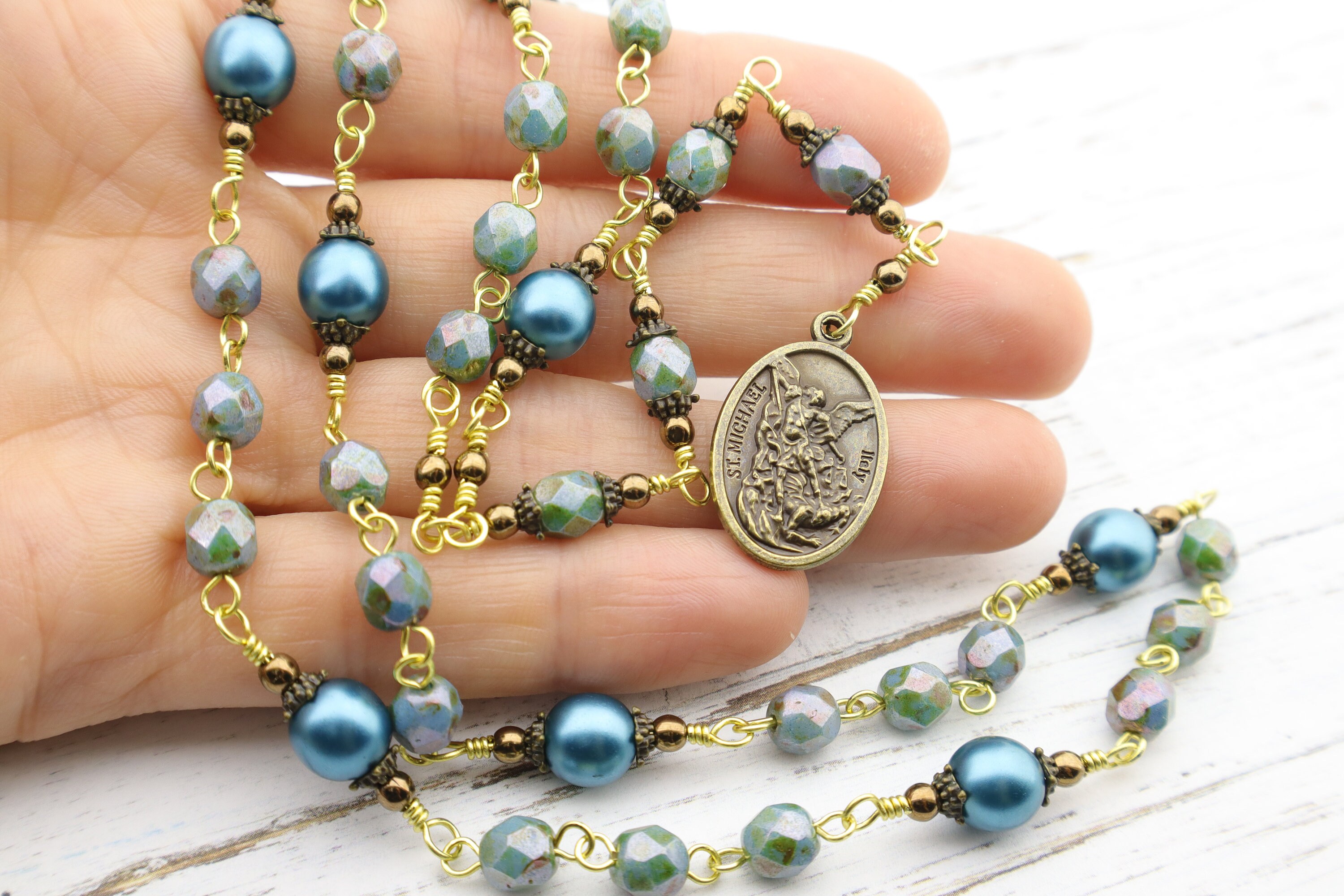 Nine Choirs of Angels Chaplet Angelic Crown Rosary Saint - Etsy