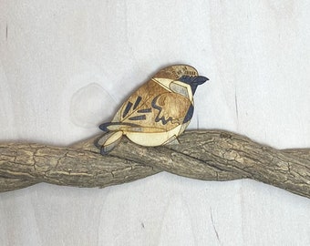 House Sparrow Bird Brooch, Sparrow Gifts, Bird Gifts, British Birds ...