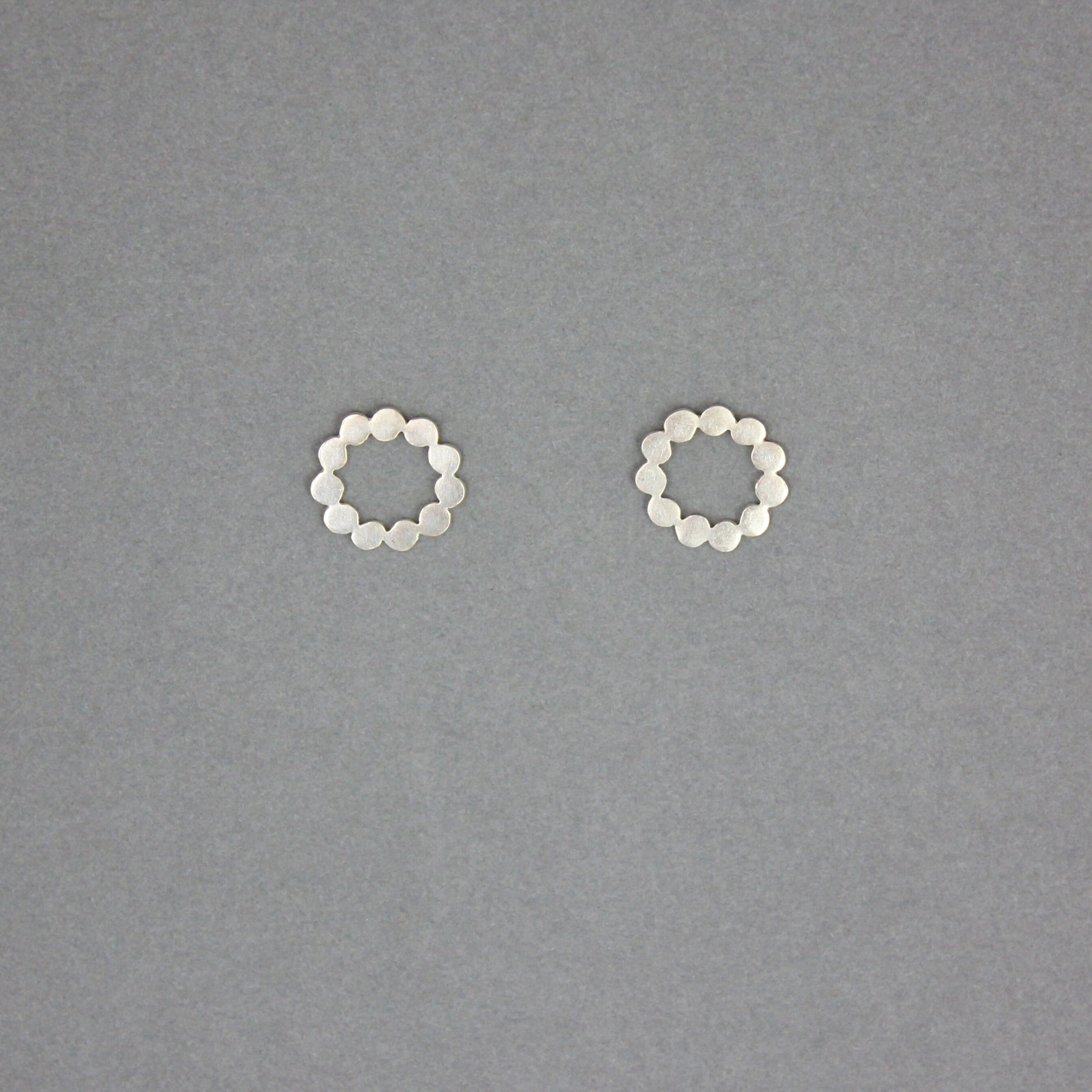 Mini Dotty Circle Earrings - Etsy