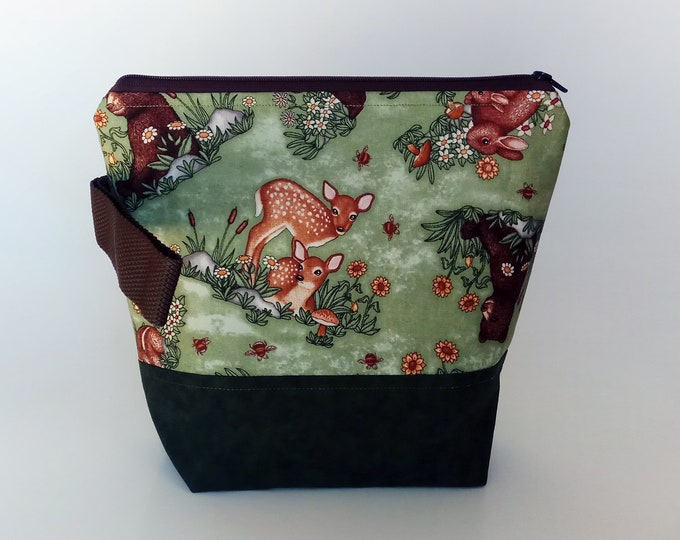 Small Knitting Project Bag, Cute Animals Project Bag With Handle ...