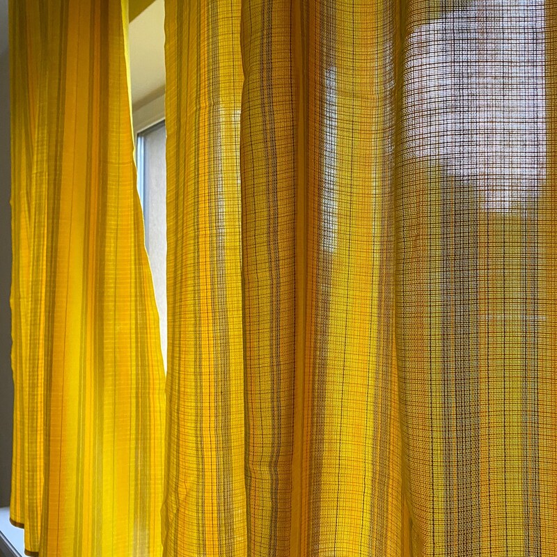 Yellow Curtains - Etsy