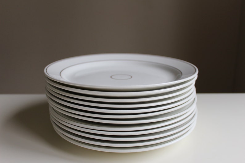 Gustavsberg Dinner Plate with Brown Rims Gustavsberg | Etsy