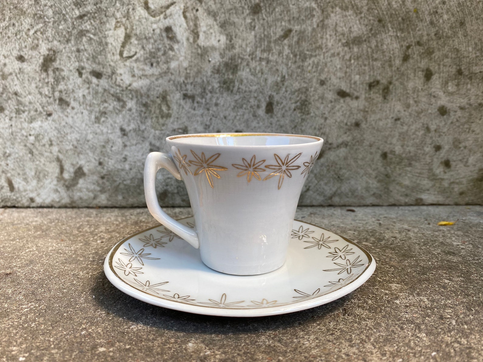 Riga STELLA Porcelain Factory Espresso Cup with Saucer | Etsy