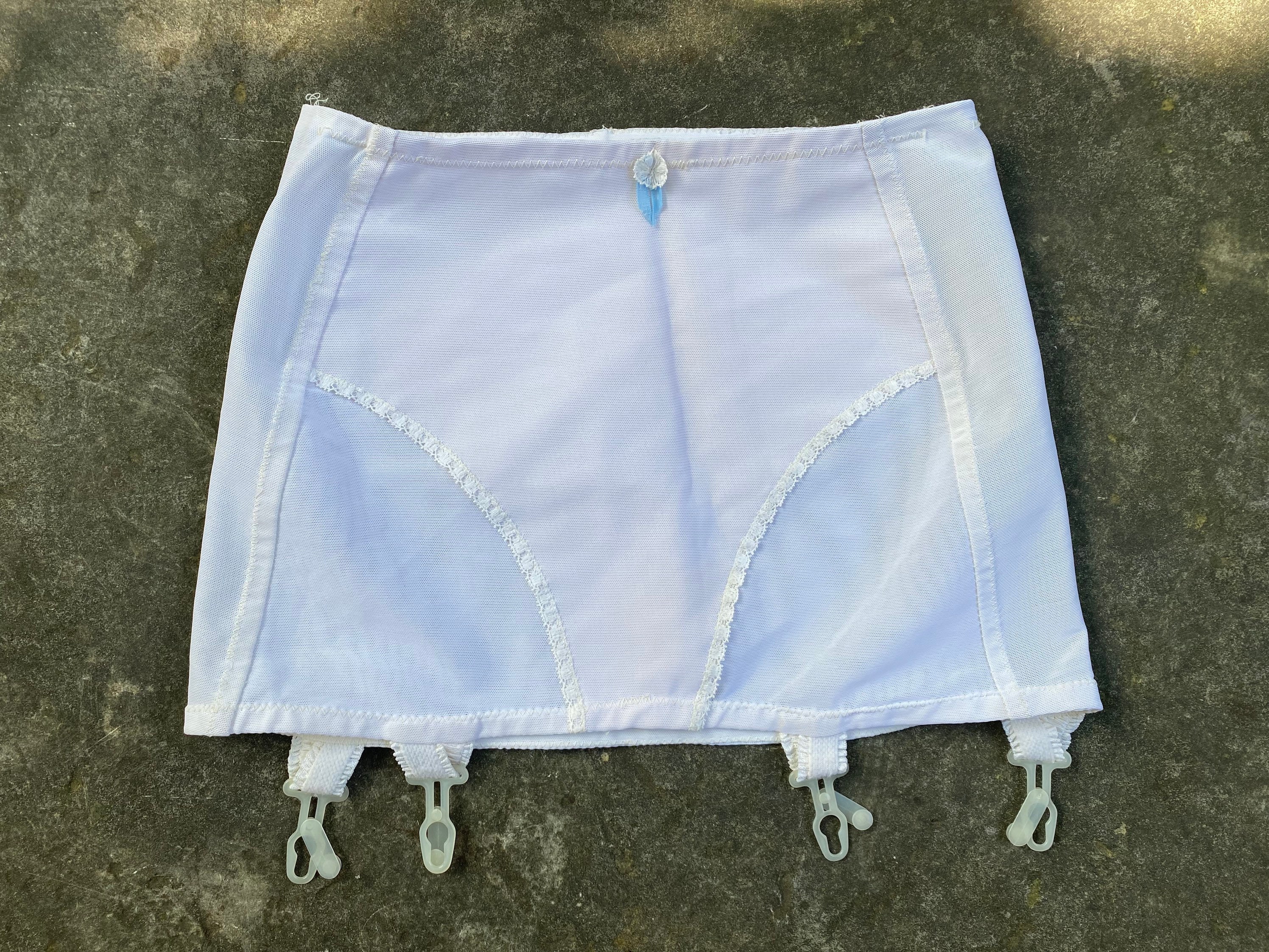 80s Girdle White Suspender Girdle Shapewear Vintage Body - Etsy
