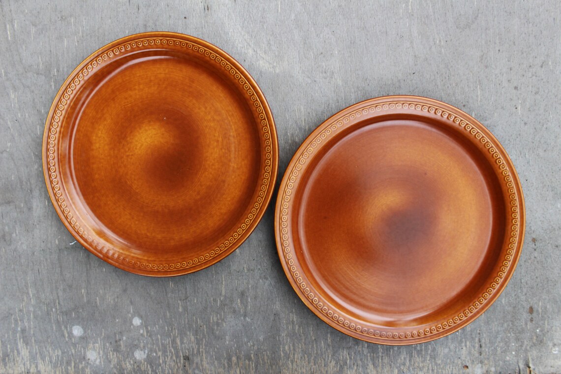 Gustavsberg Serving Plate Big Round Brown Color Platter | Etsy