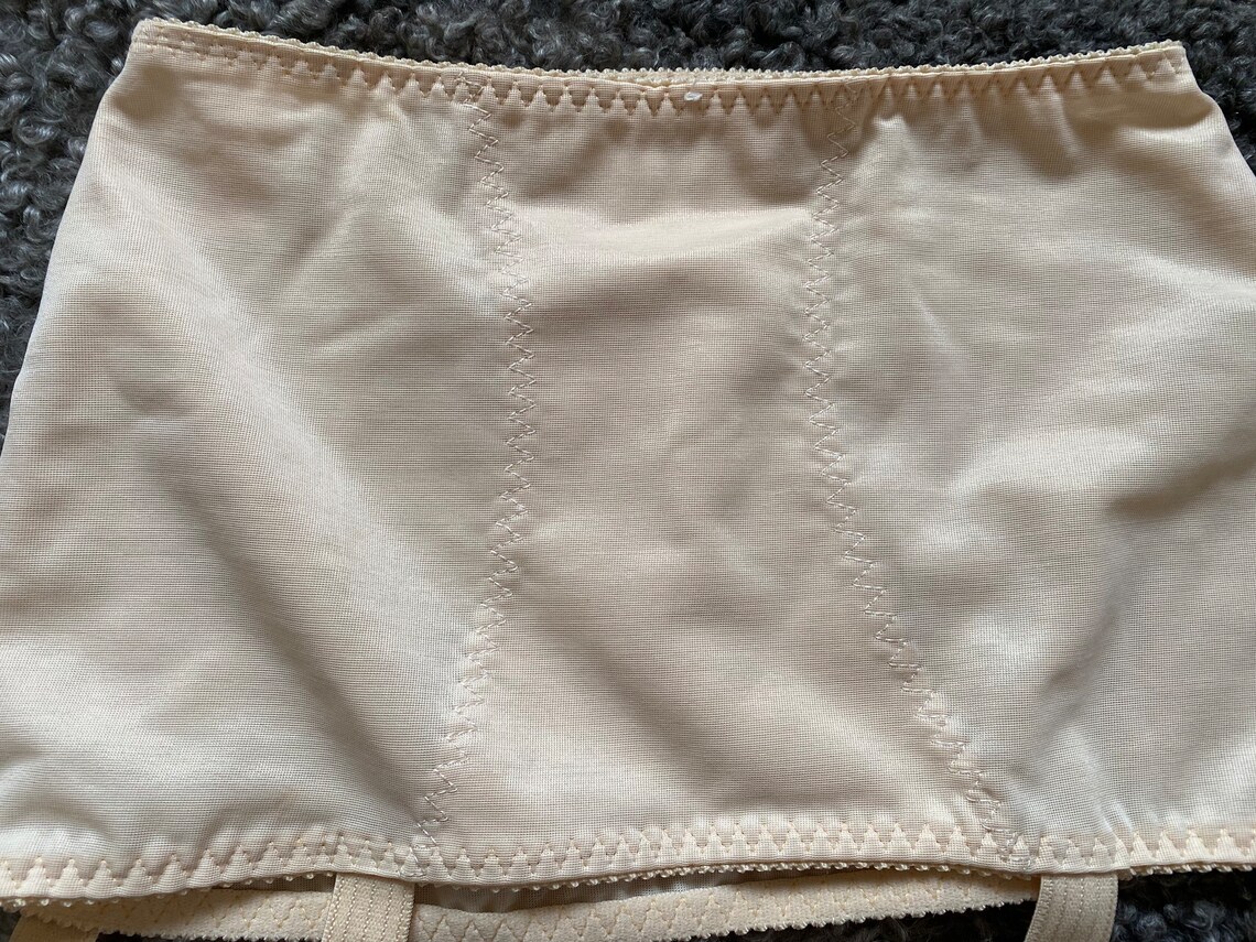 Vintage 90s Girdle, Beige Suspender, Shapewear Body Slimmer, Tummy ...