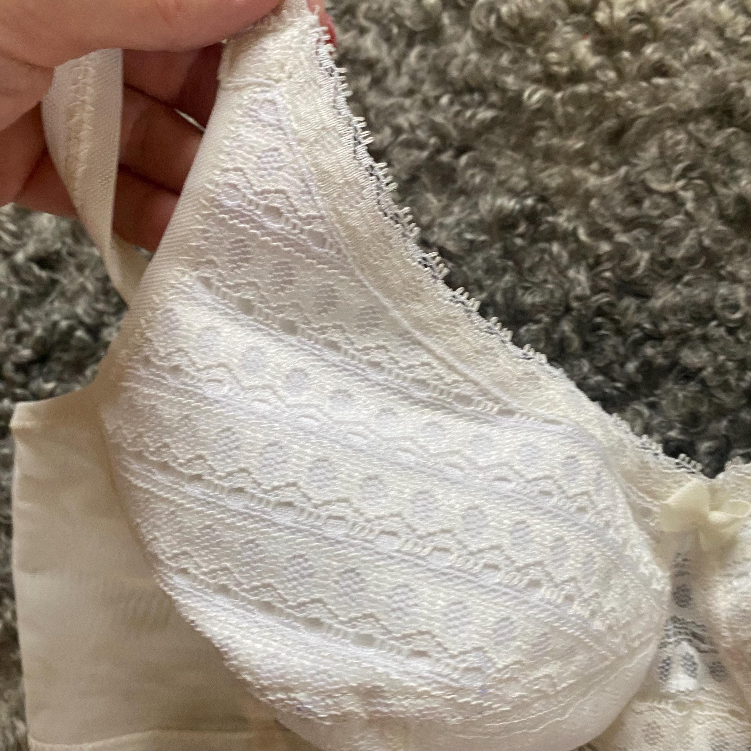 Vintage Weißer Spitzen BH Capron Büstenhalter Damen Dessous Hochzeit ...