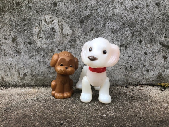 Vintage Plastic Dogs Retro Toys Set of 2 1970s 70s Collectible - Etsy