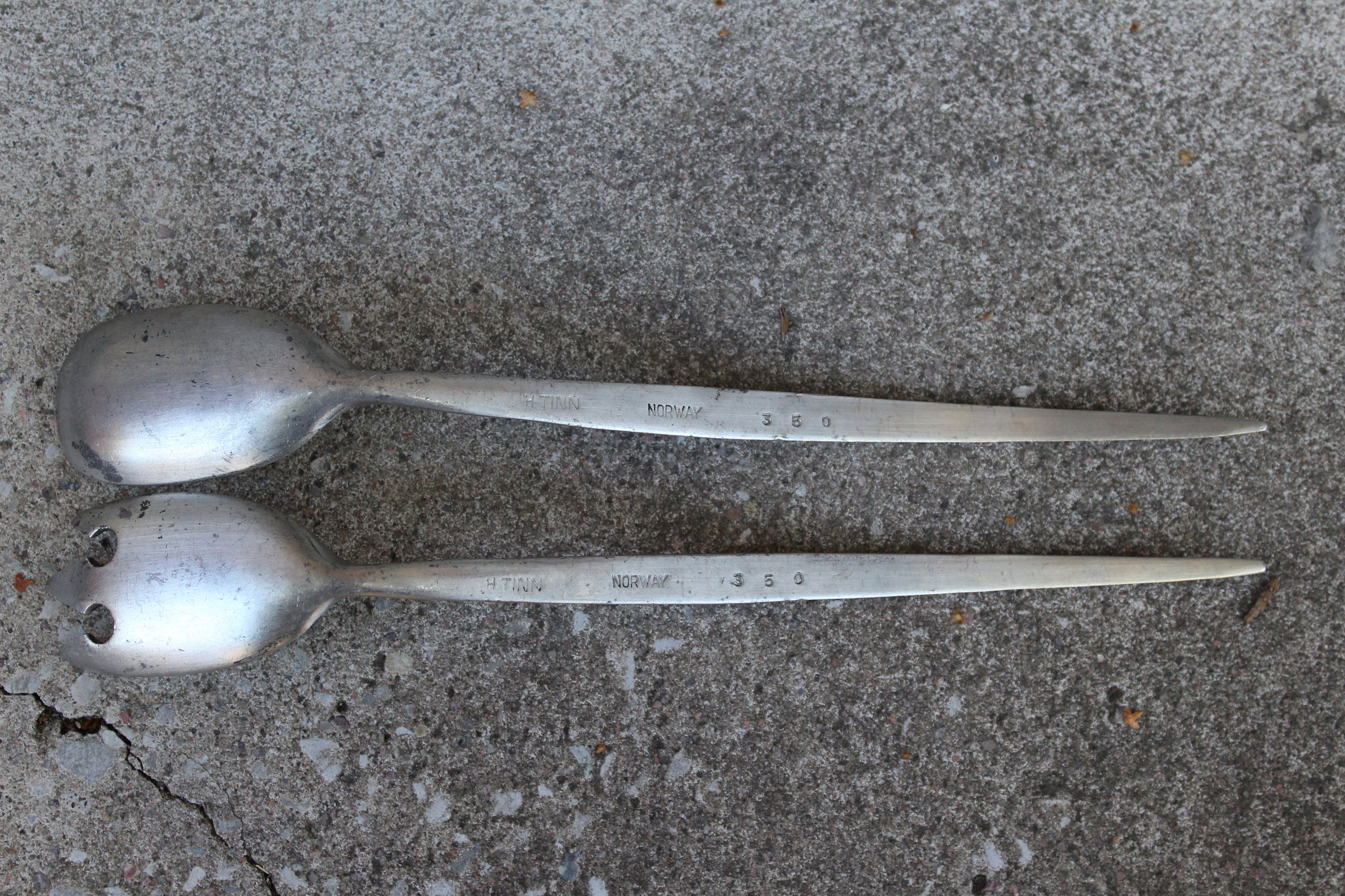 1960s Holsen Tinn Norway 350 Salad Server Set Large Spoon - Etsy UK