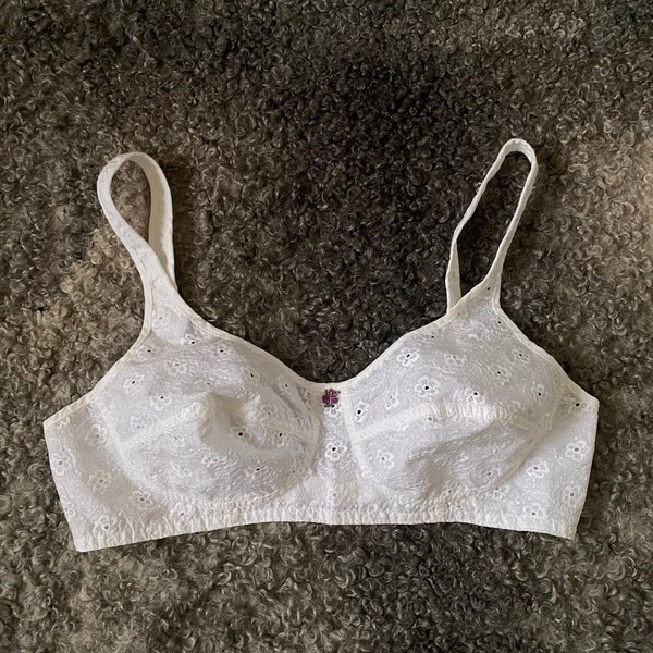 White Lace Bra - Etsy
