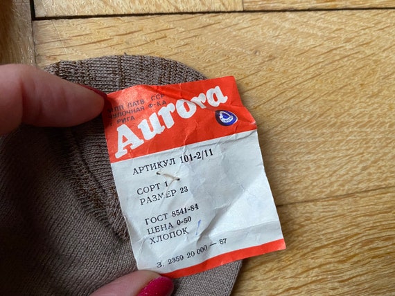 Stockings Thigh Highs Vintage Women Garter Brown Stoc… - Gem