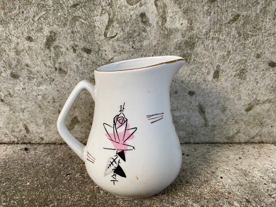 Riga STELLA Porcelain Factory Vintage Creamer Hand Painted - Etsy