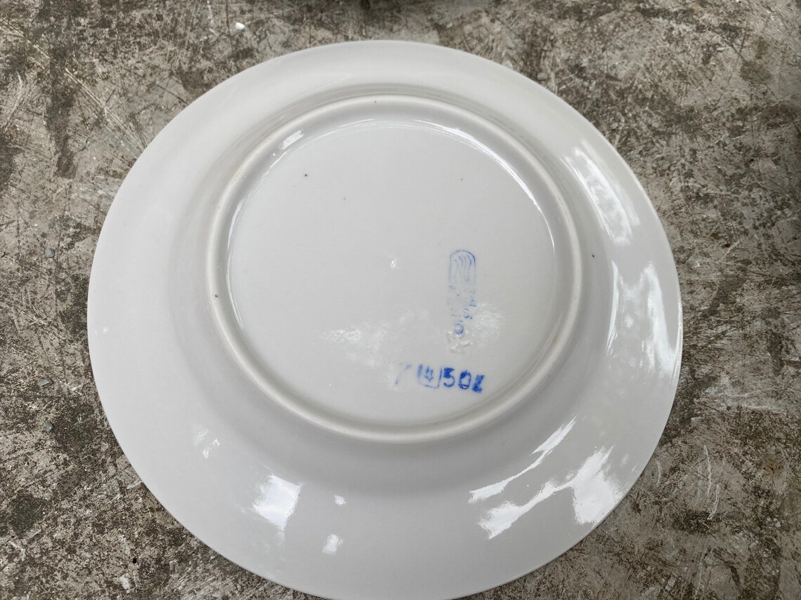 Riga Porcelain Factory Plates Set of 4 Vintage Plate With - Etsy