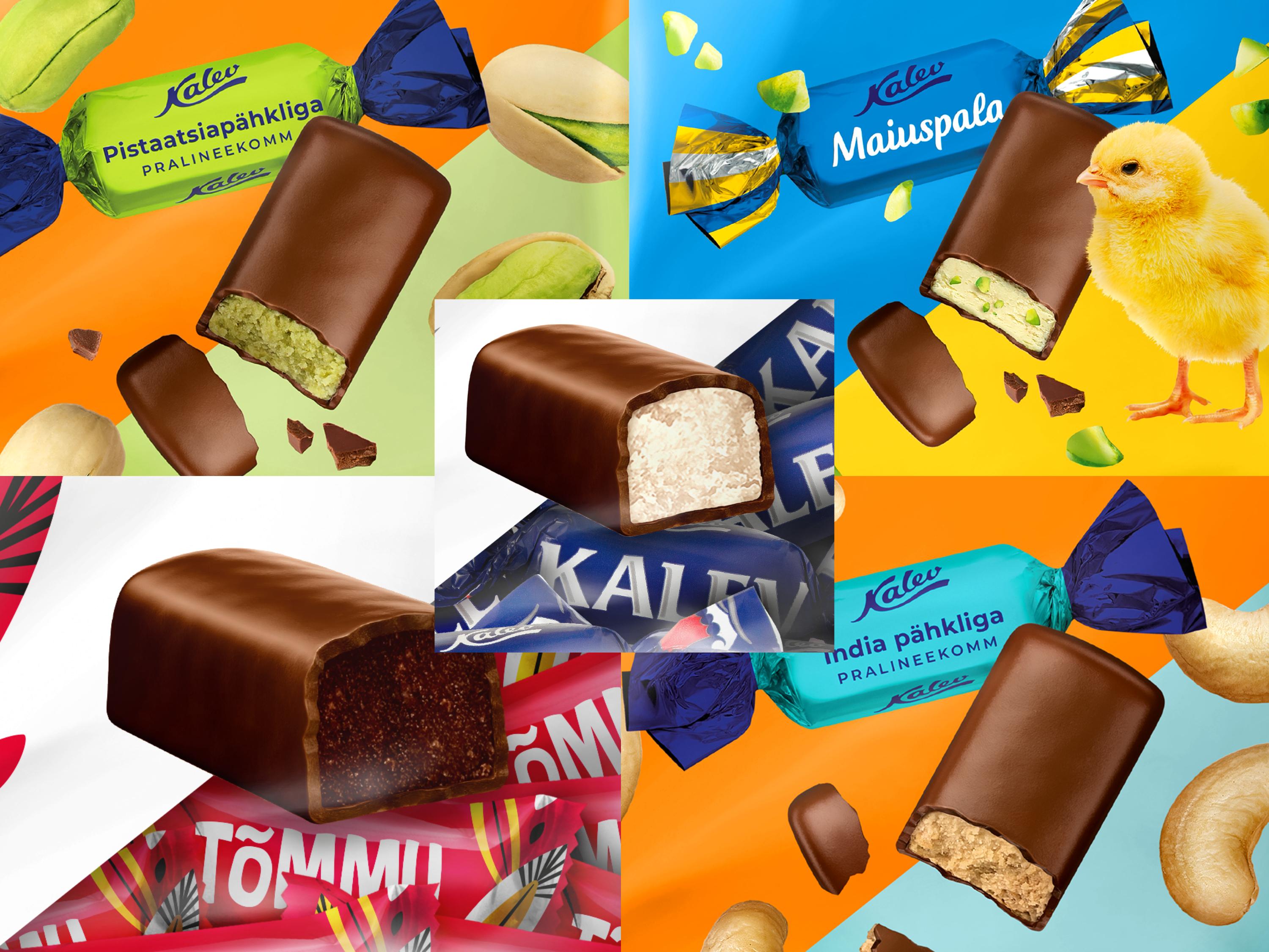 Estonian Chocolate Candy Gift Box 30 Estonia Kalev Praline Candies ...