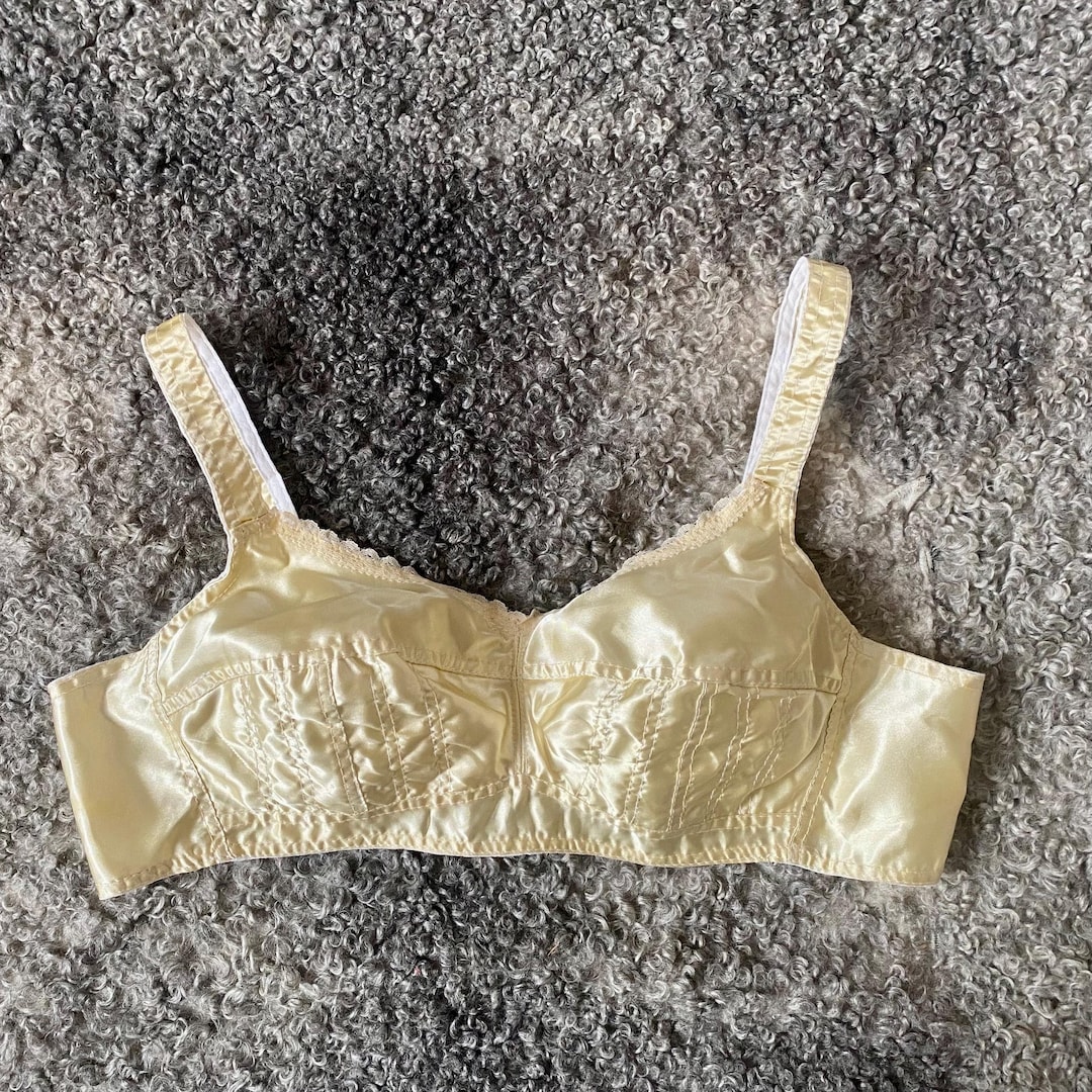 Vintage Bra Beige Women Lingerie Retro 80s Bridal Underwear Riga Latvia ...