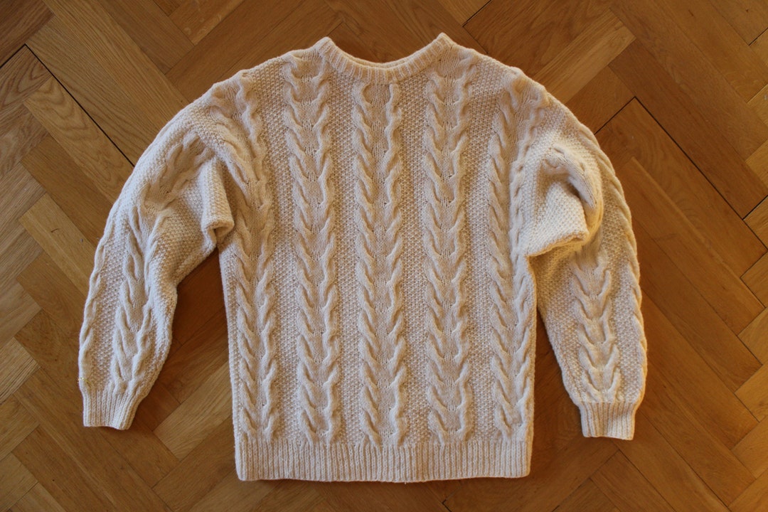 Suéter de lana hecho a mano Suéter de lana vintage suéter de - Etsy España