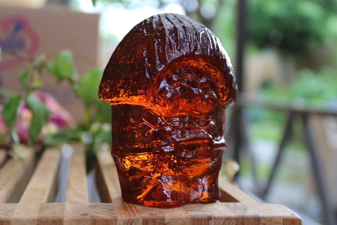 Swedish Vintage Bergdala Glass Troll Ambre Art Glass Paperweight ...