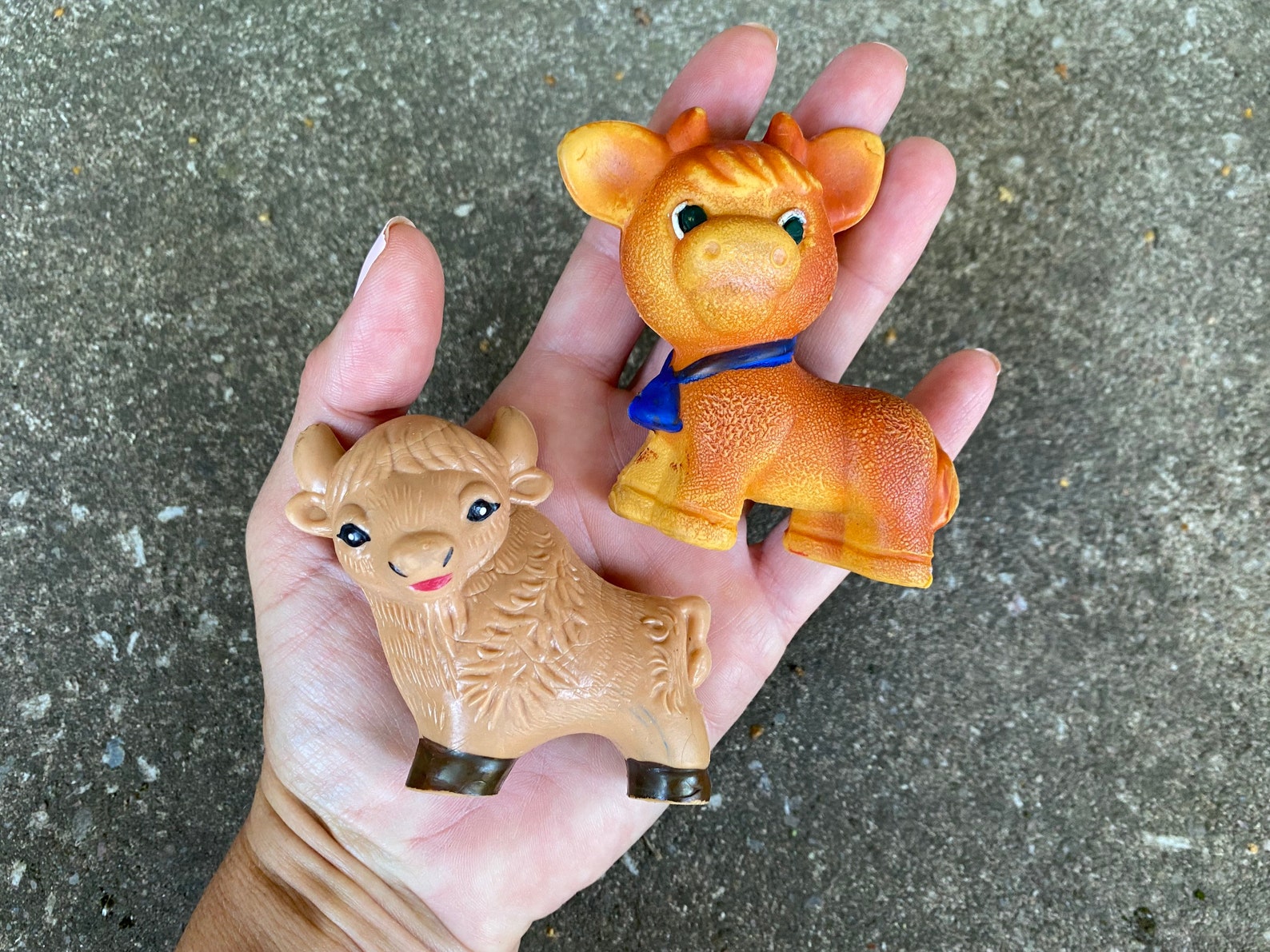 Vintage Rubber Bull Vintage Rubber Animal Toy Set Collectible - Etsy ...