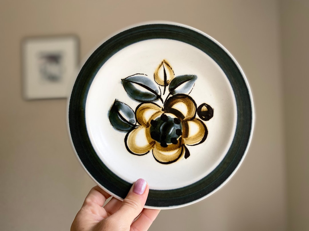 Stavangerflint Norway Plate SENJA Ceramic Hand Painted Plate, 1970s ...
