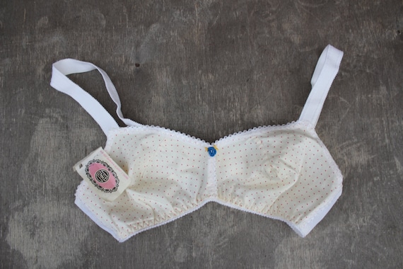 70s Vintage Bra Cotton Brassiere Ladies Lingerie Underwear - Etsy