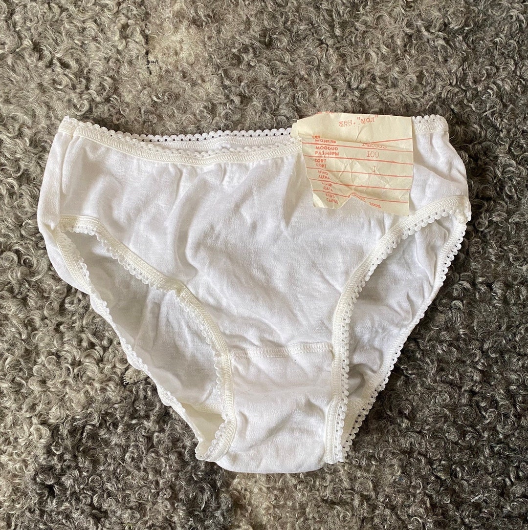 Vintage White Cotton Panties Young Women Teenager Underwear Retro 90s ...