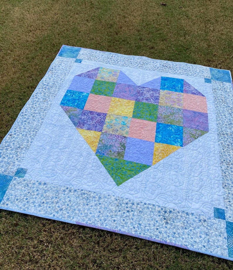 Heart Quilt - Etsy