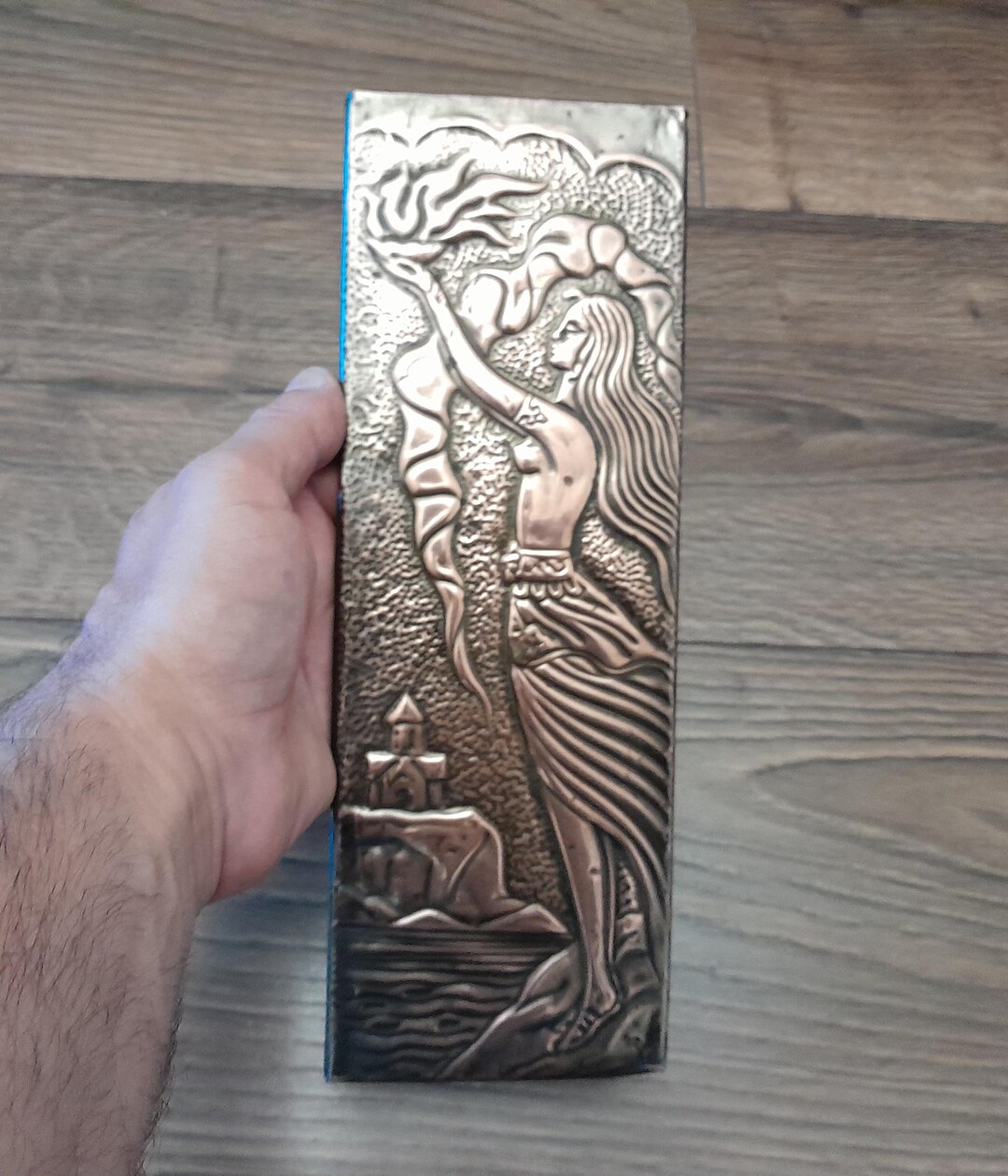 The Legend of Tamar Vintage Embossed Copper Wall Decoration, Achtamar ...