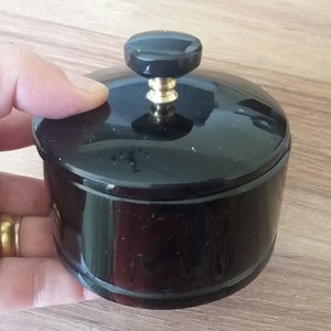 Obsidian Round Box, Healing Chakra Box, Obsidian Home Decor, Handmade ...