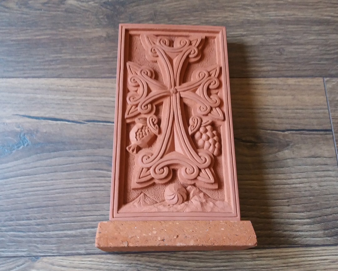 Armenian Cross-stone, Armenian Khachkar, Cross-stone With Eternity Sign ...