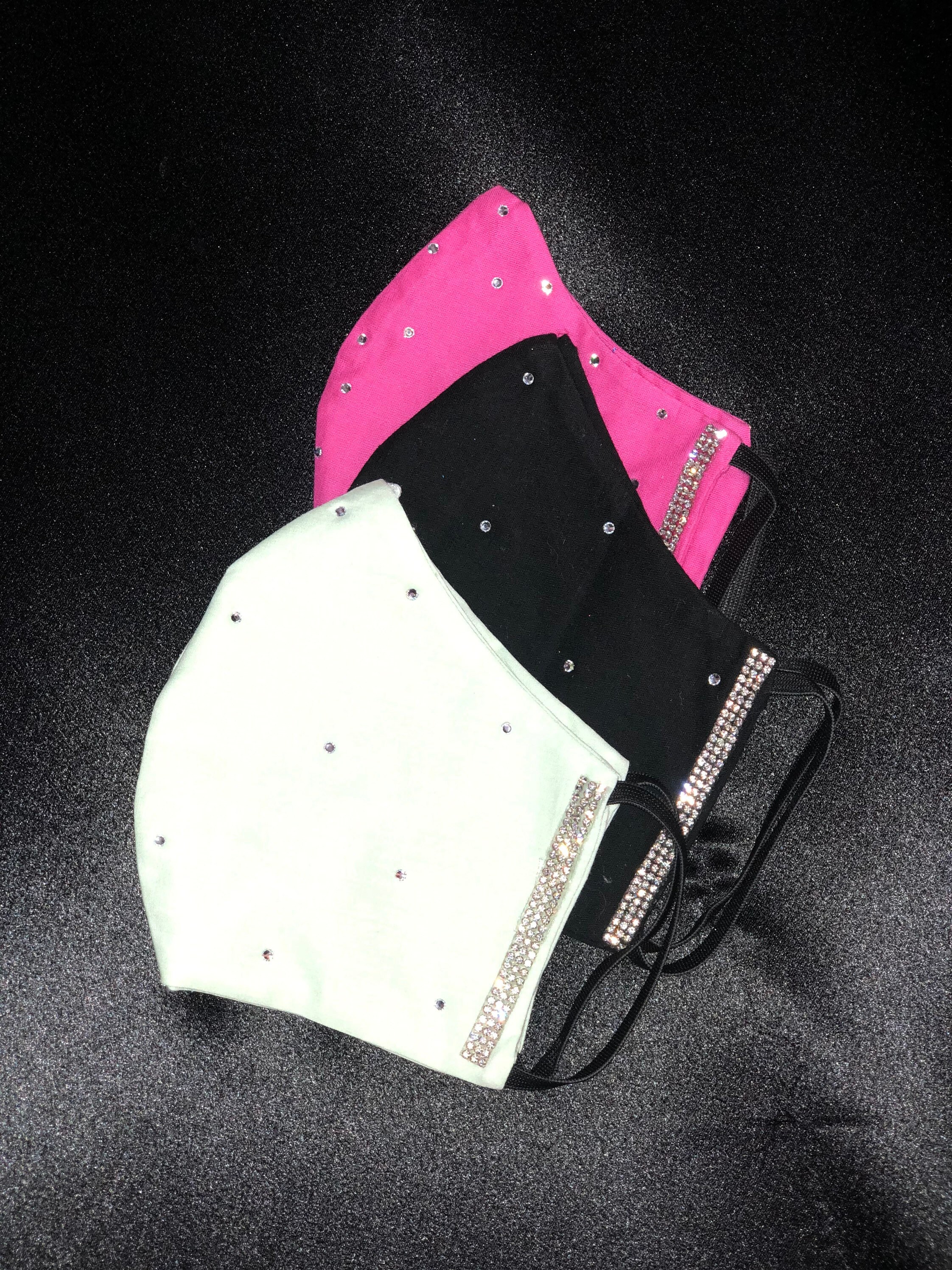 Sparkly Face Mask | Washable 100% Cotton | Filter Opening | More Colors ...