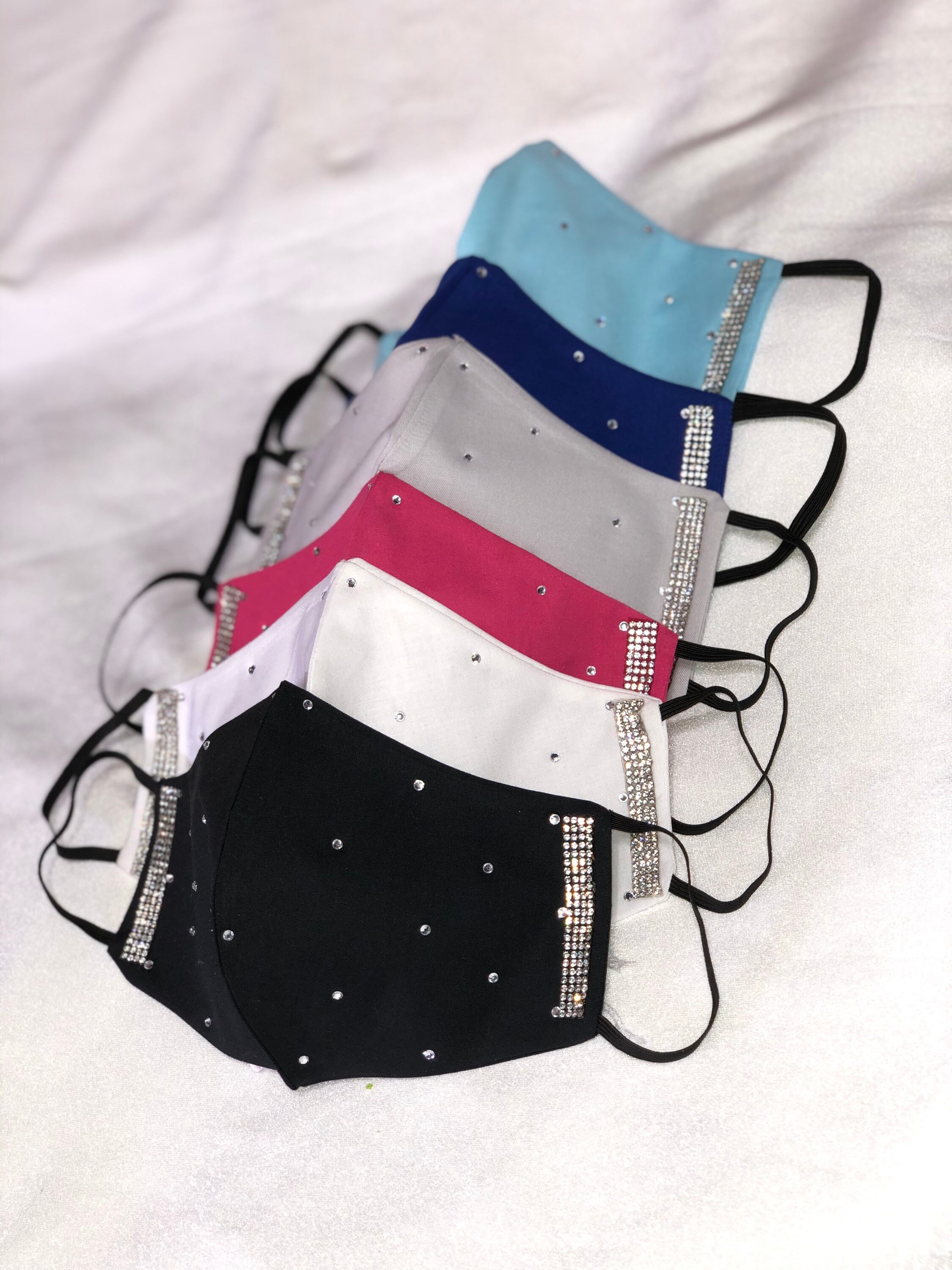 Sparkly Face Mask Washable 100% Cotton Filter Opening - Etsy