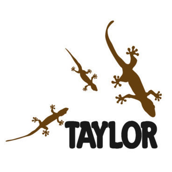 Lizard Wall Decals - Etsy