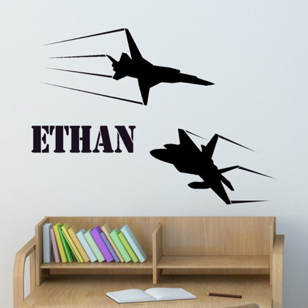 Airplane Name Decal - Etsy