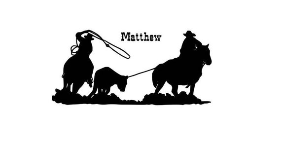 Team Roping Decals