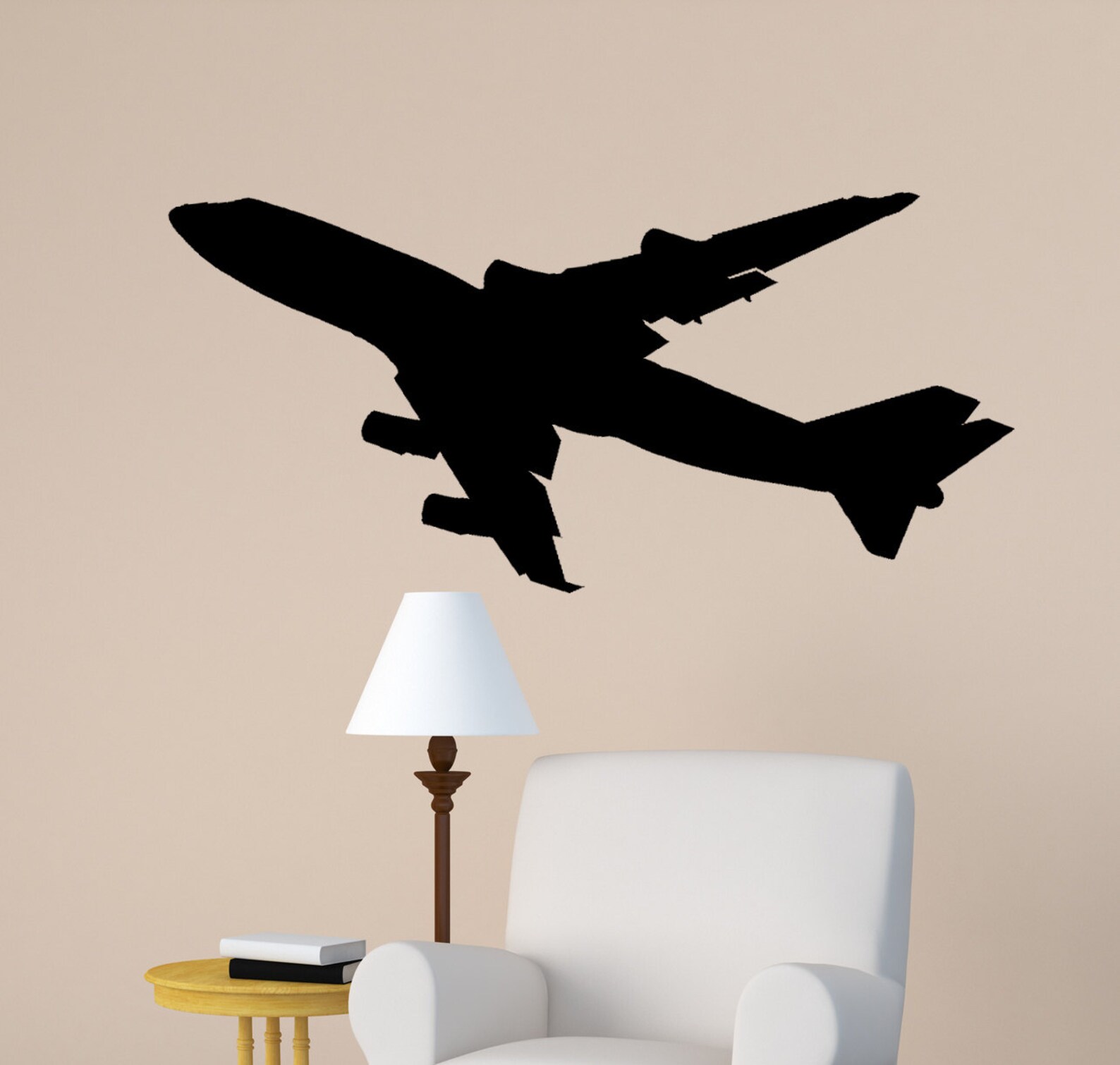 Airplane Wall Decal Jet Airliner Sticker Aircraft Jumbo Jet - Etsy