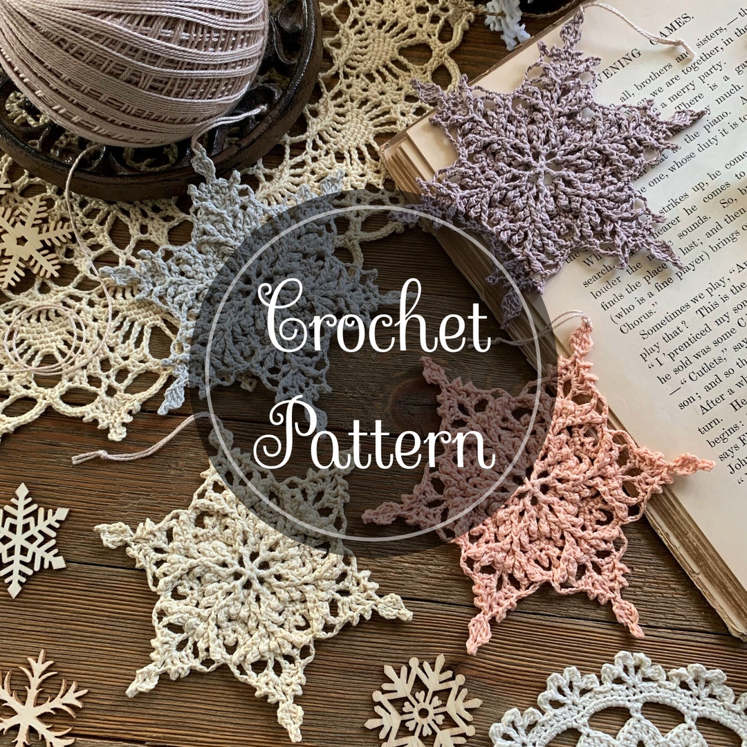 Winter Snowflakes Crochet Pattern (english Only) – PDF Digital Download ...