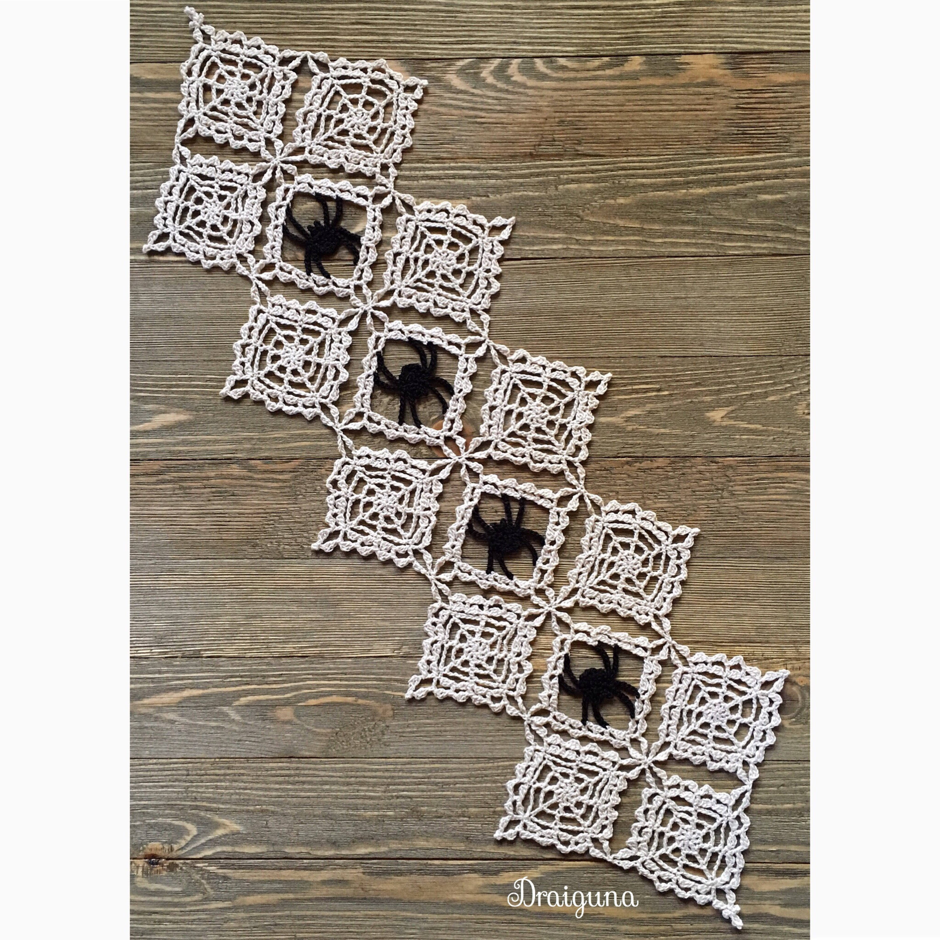 Cobwebs Crochet Doily Pattern PDF Digital Download Halloween - Etsy Canada