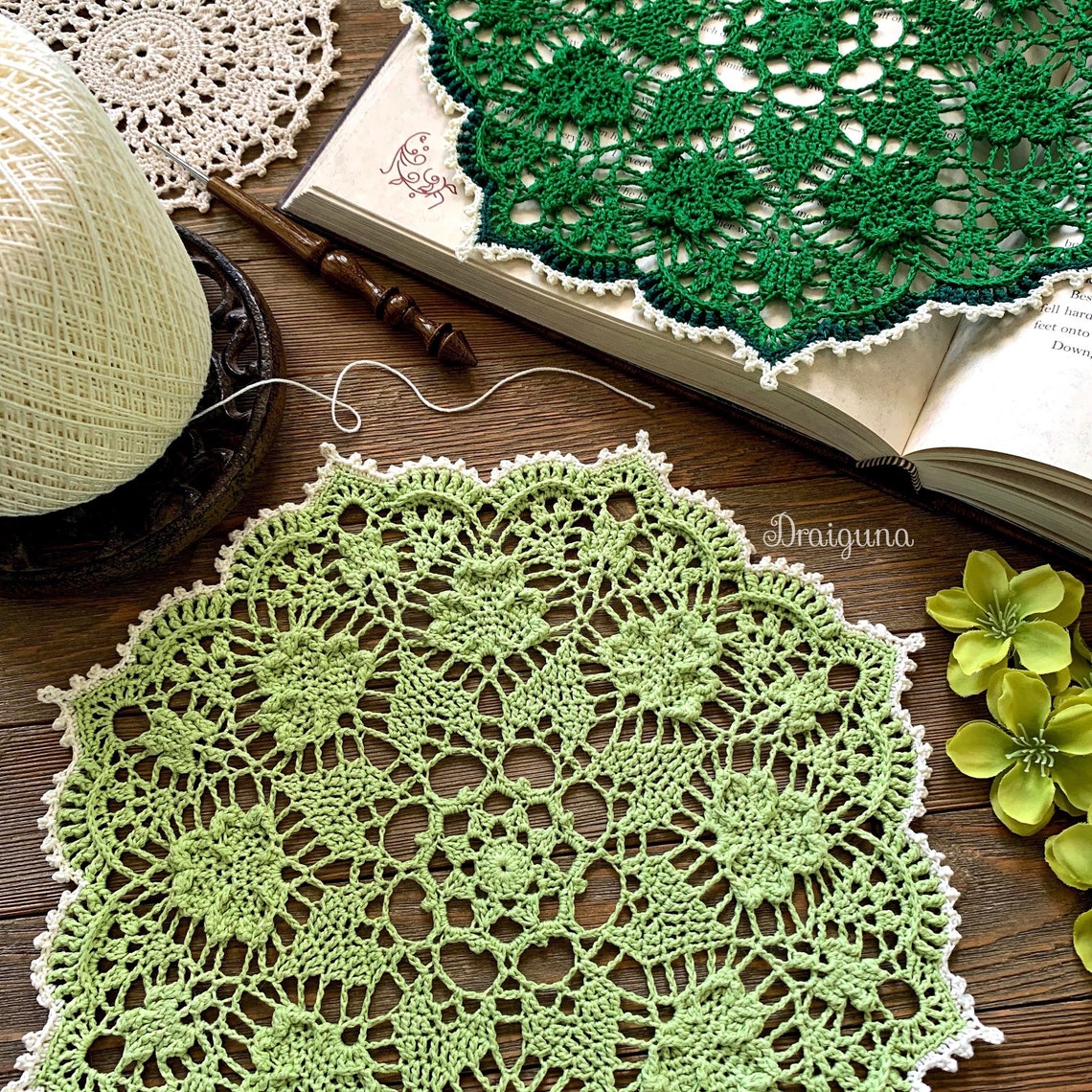Shamrock Soiree Crochet Doily Pattern (english Only), PDF Digital ...
