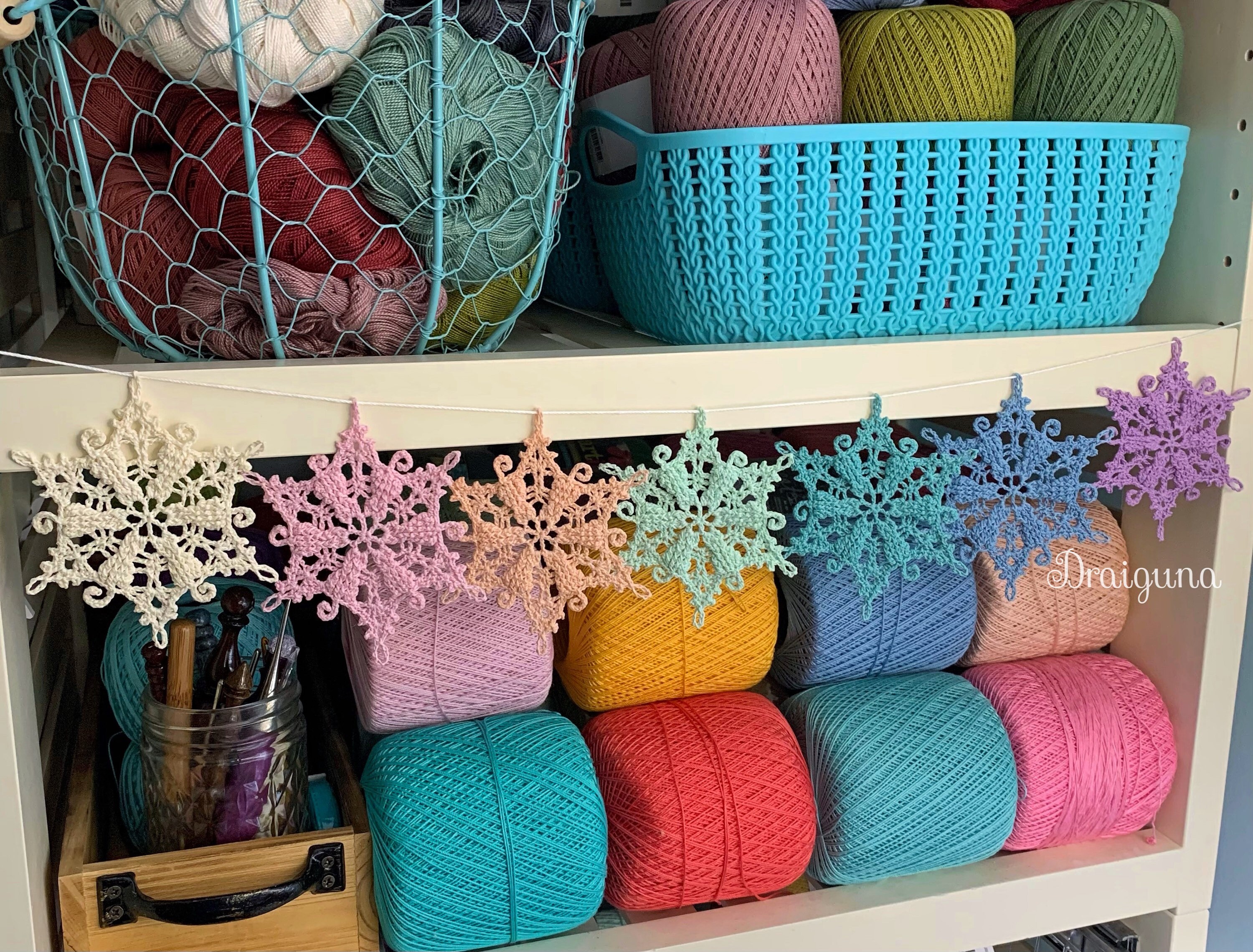 Frosty Tails Snowflake Crochet Snowflake Pattern PDF Digital - Etsy